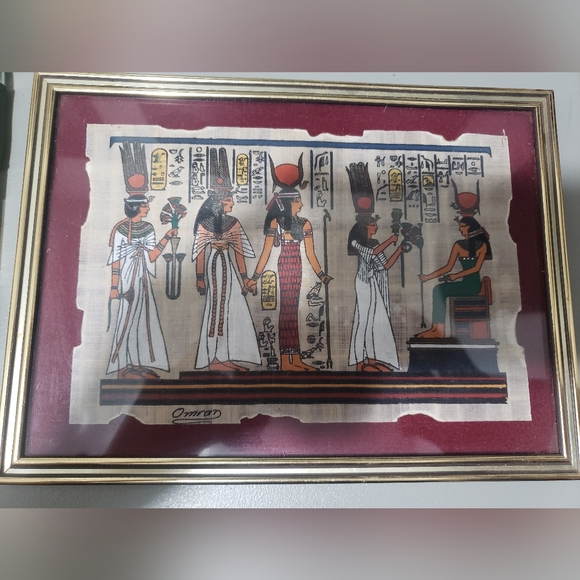 Egyptian Papyrus | Wall Decor | Hand Painted Ancient Egyptian Papyrus ...